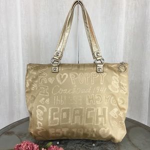 Coach | Bags | Coach Poppy Story Patch Glam Tote 531 | Poshmark